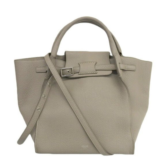 Celine | Bags | Celine Leather Big Bag Small Handbag Greige | Poshmark